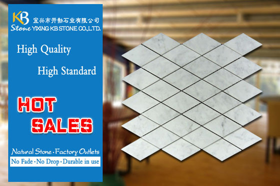 Spa Wet Bar Tumbled Marble Tile Marble Mosaic Tiles 2/5 Inch Thickness