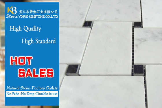 Basketweave Pool Mosaic Tiles Glass Wall Tiles OEM And OBM Approved