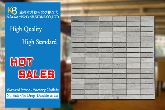 Italian Polished White Wooden Marble Natural Stone Tiles Colored
