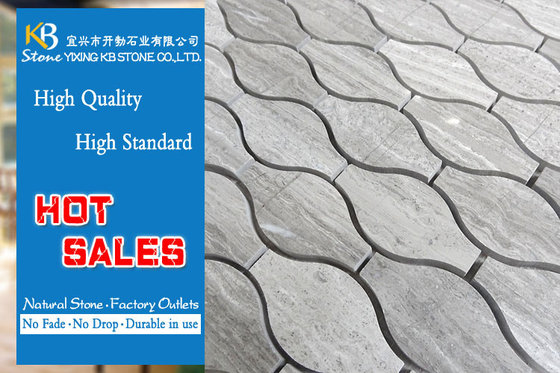 Wooden Lantern Wall And Floor Marble Mosaic Tiles Fashion Decorative Materials