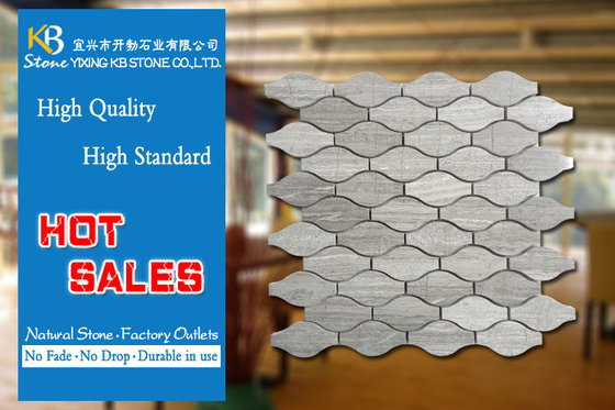 Wooden Lantern Wall And Floor Marble Mosaic Tiles Fashion Decorative Materials