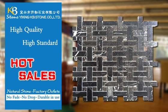 Royal Marble Mosaic Tiles Black White Marble Wall Tiles Exterior Floor Designs