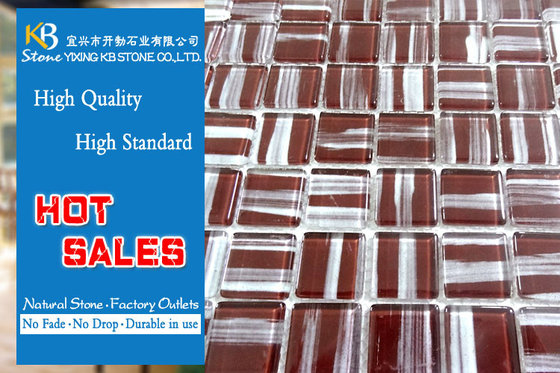 red white glass marble strip mosaic wall tiles marble mosaic floor tile