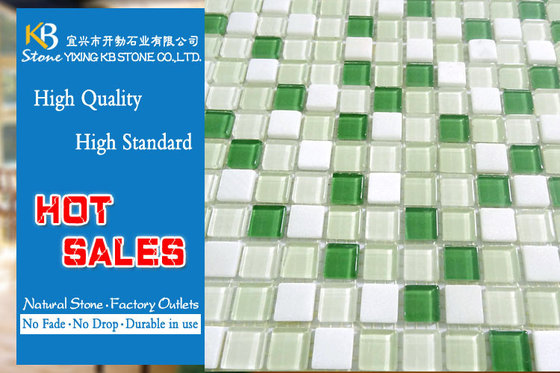 Non - slip marble mosaic tiles floor tile interior decoration green