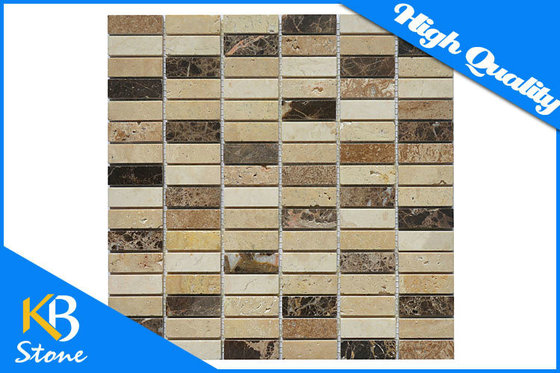 Exterior / Interior Travertine Nature Stone Mosaic Marble Tiles for Bathroom Wall or Floor