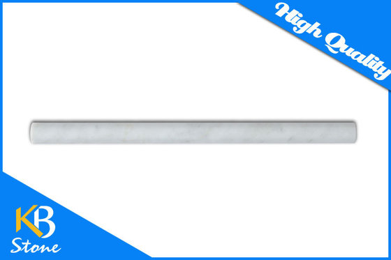 Italian Carrara Marble Border Pencil Liner Trim Molding 3/4 x 12 Inch Polished Stone Borders