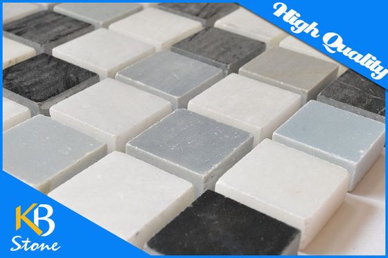 Wall Floor Rug Decorative Marble Mosaic Tiles / Art Deco Tile 1 x 1 Inch for Interior and Exterior Wall