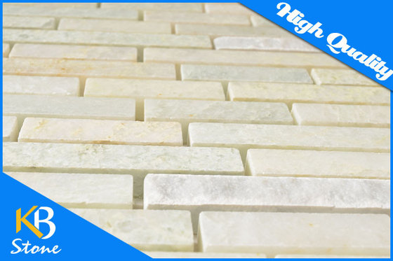 12 x 12  Inch Eco-friendly Mosaic Wall Tiles Polished Wall Flooring Sheet for Hotel Kitchen / Bathroom