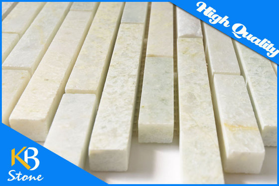 12 x 12  Inch Eco-friendly Mosaic Wall Tiles Polished Wall Flooring Sheet for Hotel Kitchen / Bathroom