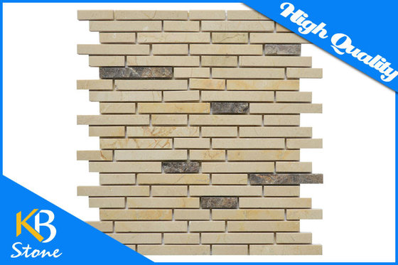 Marble Series Cream Marfil Marble Strips 12" x 12" M025 Home Decor Building Materials