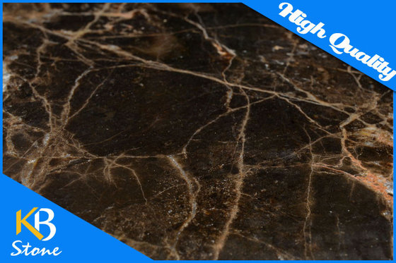 Lantern Shape Emperador Dark Stone Marble Mosaic Tile For Hotel Decorative 12 x 12 Inch