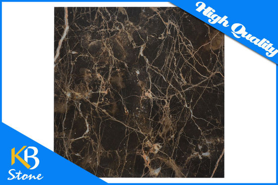 Lantern Shape Emperador Dark Stone Marble Mosaic Tile For Hotel Decorative 12 x 12 Inch