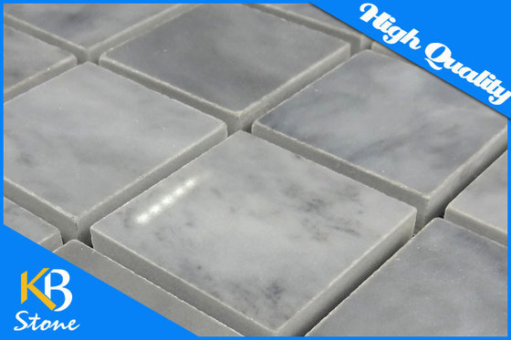 Square Italy Grey Stone Marble Tiles For Bathroom Mosaics Wholesale Home Decoration Material