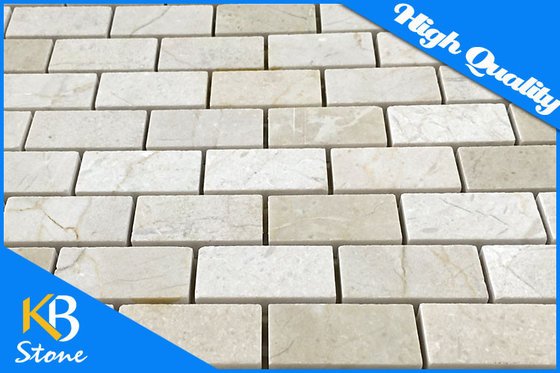 Subway Shape Cream Marfil Marble Mosaic Tile Polished Home Decoration Flooring Tiles