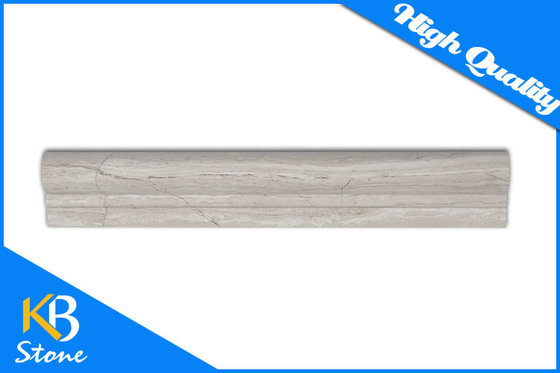 Wooden Gray Marble Borader For Home Decoration 305 x 5cm Kitchen / Bathroom Decoration Use