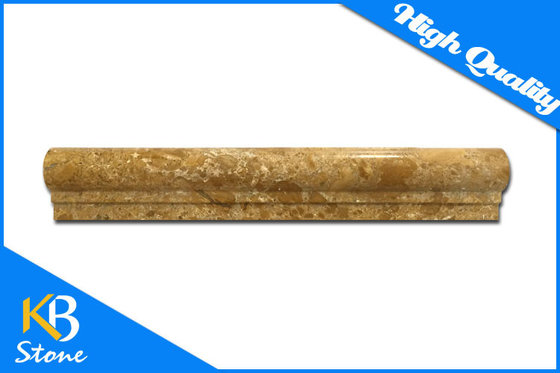 Chocolate Travertine Polished Marble Border for Home Decoration 305 x 5cm Tiles