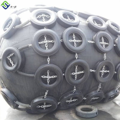 marine rubber fender Chain nets last longer against corrosion boat fender molded rubber loading dock bumpers supplier