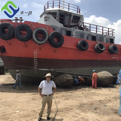 ship upgrading & repair rubber airbags FLORESCENCE Ship Rubber Airbag marine salvage air lift bags supplier
