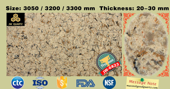 JW-6823 Mature Age-Nice Artificial Quartz Stone Slab for Countertop