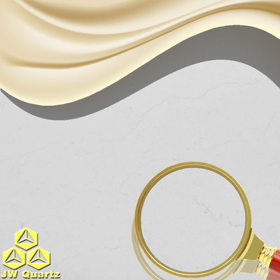 JW-5115 Milk-Soft White Artificial Quartz Stone Slab for Countertop