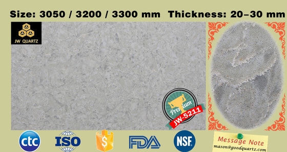 JW-5211 Dolphin Grey-Dark Grey Artificial Quartz Stone Slab
