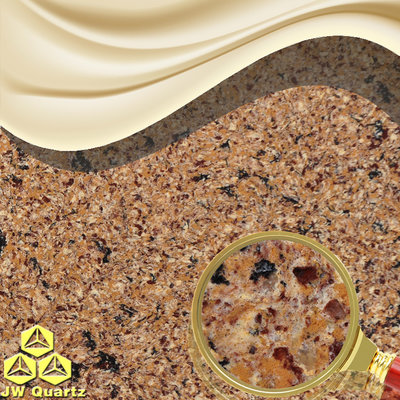 JW-6802 Autumn Fruit-Colorful Artificial Quartz Stone Slab for Countertop