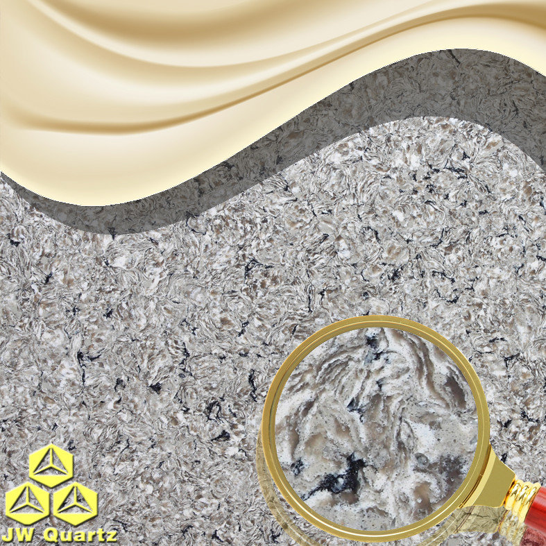 JW-6807 Vortex-Non Porous Artificial Quartz Stone Slab for Countertop