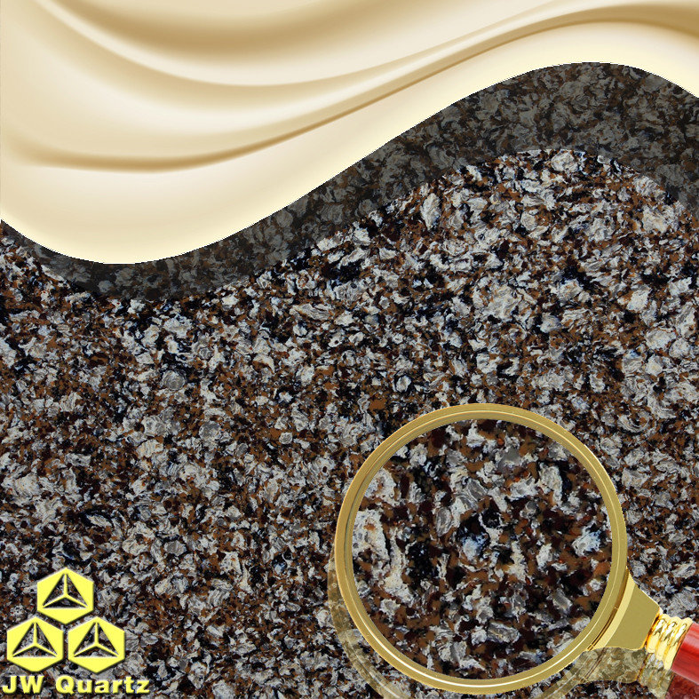JW-6803 Color Palette-Classic Artificial Quartz Stone Slab for Countertop