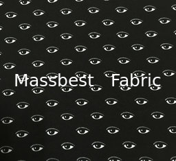 China New Printing ! High class 100% cotton Eye Pattern for casual clothing Jacquard knitted fabric supplier