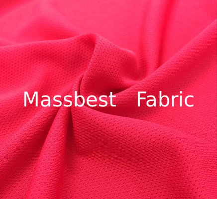 100% polyester  very durable and wicking needle eyeylet knitted fabric supplier
