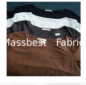 100% combed cotton bamboo joint very smooth breathable lycra jersey knitted fabric supplier