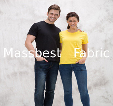 100% combed Odile cotton T shirt fabric high class breathable good to skin jersey knitted fabric supplier