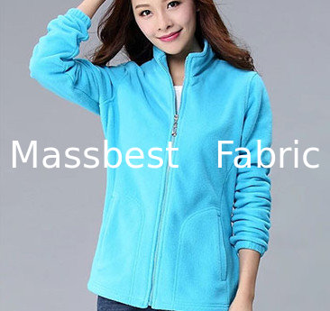 Two sides brushed two sides anti-pilling good thermal superior handfeel for casual suit Polar fleece knitted fabric supplier