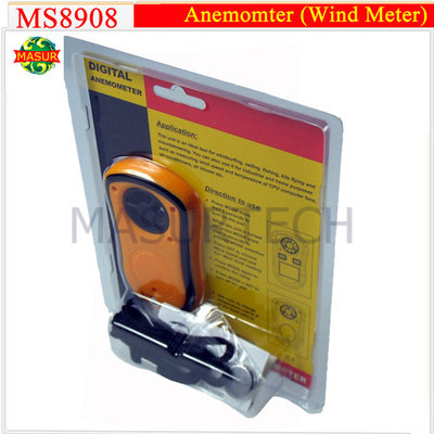 Mini Digital Wind Speed Meter Pocket Anemometer Thermometer Digital Thermometer Speed Temperature Measuring Instruments