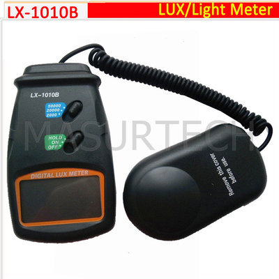 Brand New 3 Range Digital LCD 50,000 Lux Meter Photometer Luxmeter Light Tester Resolution Lux LX1010B