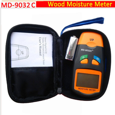 Digital LCD 2-Pin Wood Moisture Meter Timber Moisture Meter MD-9032C+