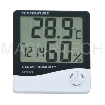 HTC-1 Digital LCD Thermometer Hygrometer Temperature Humidity Meter Gauge for Clock Alarm