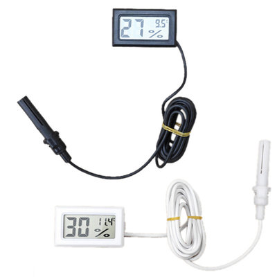 MY12E New LCD Digital Thermometer Hygrometer Temperature Humidity Meter witth Probe -50~70