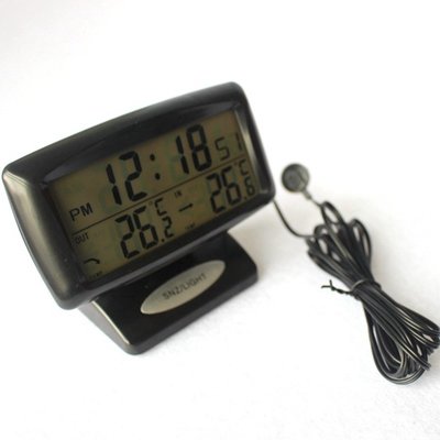 KS350 Car Electronic Clock Temperature Meter Auto Indoor And Outdoor Thermometer