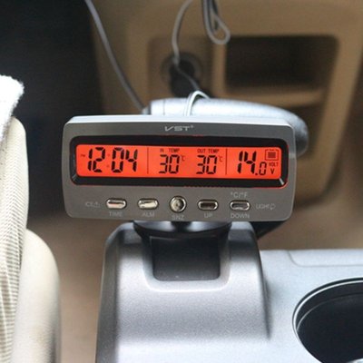 Multifuctions Car Thermometer Automotive interior and exterior Temperature meter Calendar