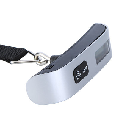 Portable Mini LCD Luggage Electronic Scale Thermometer 50kg Capacity Hanging Digital Weigh