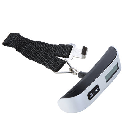 Portable Mini LCD Luggage Electronic Scale Thermometer 50kg Capacity Hanging Digital Weigh