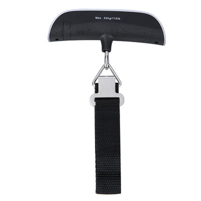 Portable Mini LCD Luggage Electronic Scale Thermometer 50kg Capacity Hanging Digital Weigh