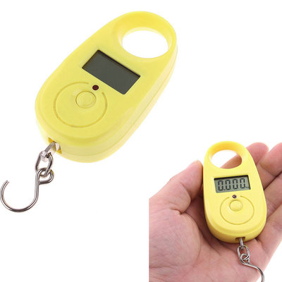 25kg * 5g Mini Digital Display Hanging Luggage Fishing weight weighing pocket scales