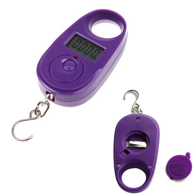 25kg * 5g Mini Digital Display Hanging Luggage Fishing weight weighing pocket scales
