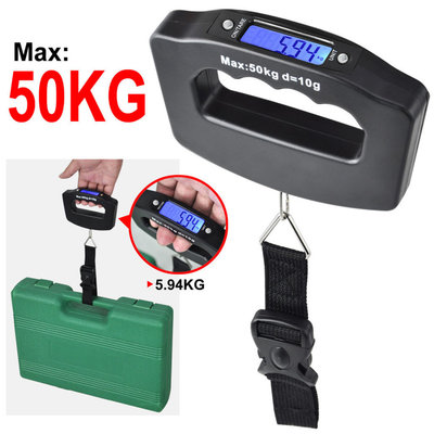 50kg x 10g Brand Portable Electronic Digital Scale,Kitchen Scales Hanging Fishing Hook