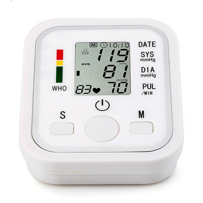 LCD Digital Display Screen Home Automatic Wrist Blood Pressure Pulse Sphygmomanometer