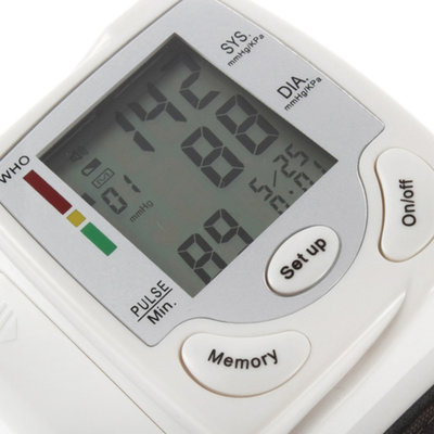 Professional Health Care Wrist Portable Digital Automatic Blood Pressure Monitor Household