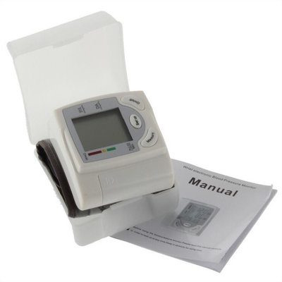 Professional Health Care Wrist Portable Digital Automatic Blood Pressure Monitor Household