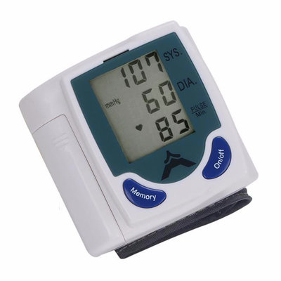 2016 Home Automatic Wrist digital lcd blood pressure monitor portable Tonometer Meter